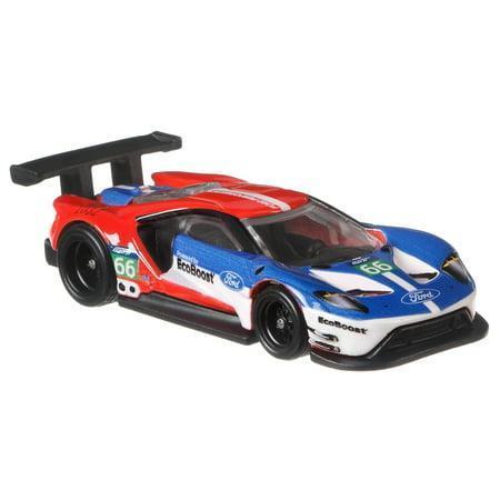 Hot Wheels Circuit Legends 16 Ford GT Race Blue Red White 1:64 ...