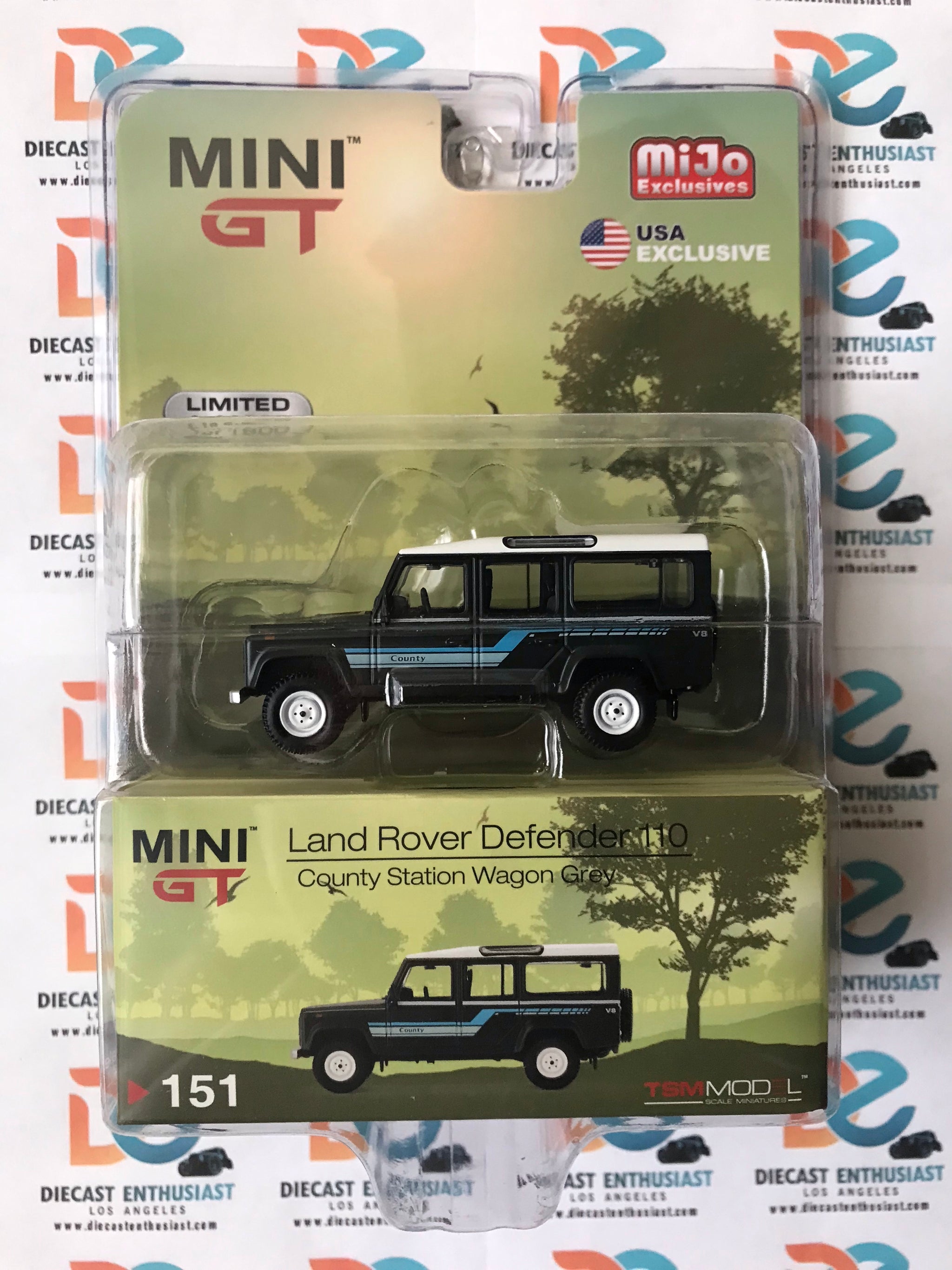 Mini GT Mijo Exclusives 151 Land Rover Defender 110 County Station Wag ...